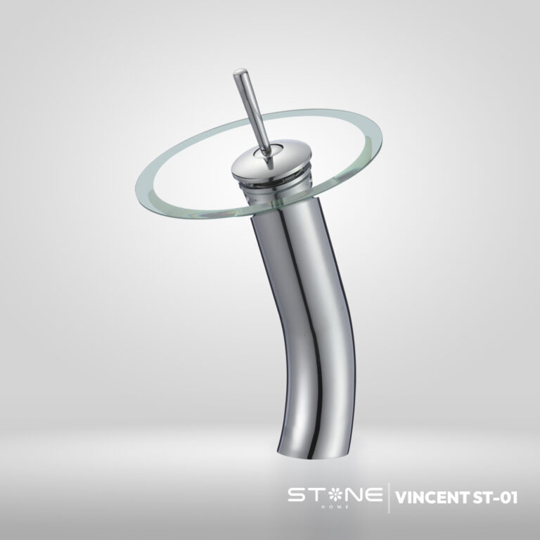 MEZCLADORA MONOCOMANDO P/BOWL AL MUEBLE VINCENT ST-01 CROMADO STONE ...